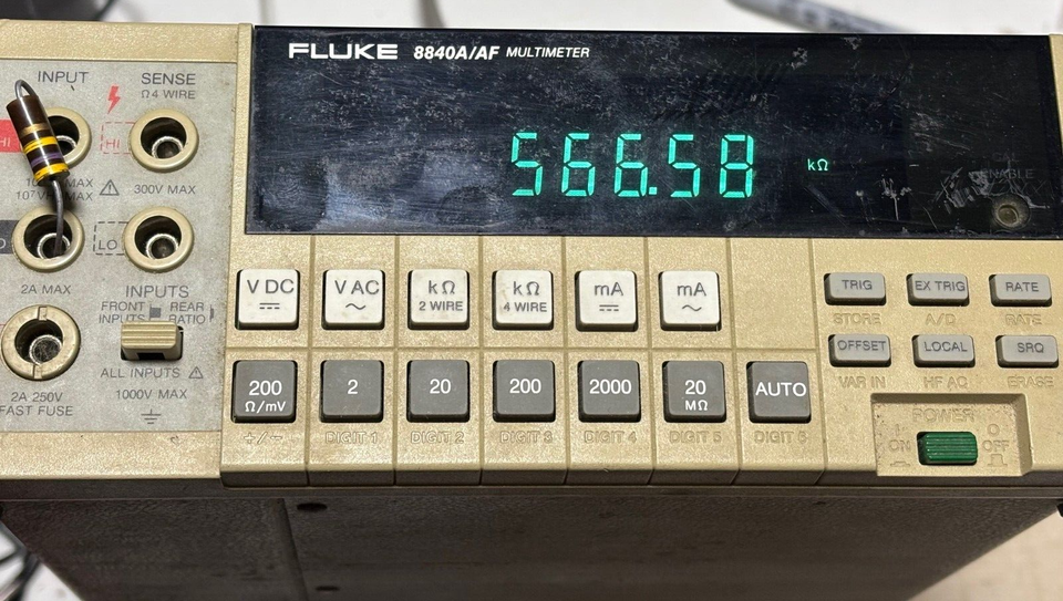Fluke 8840A/AF Multimeter Powers up - Almost working | eBay