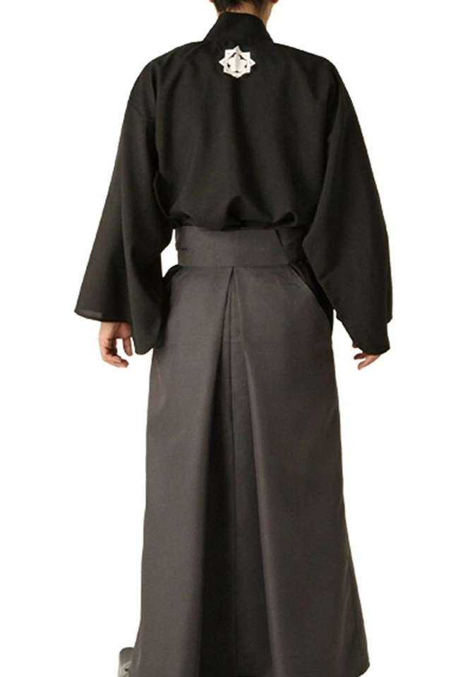 Japanese Men's Kimono Ryoma Sakamoto Samurai Bushi costume Jacket Pants ...