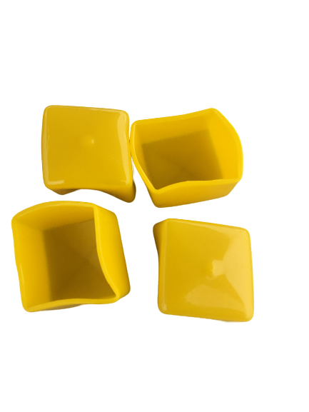 Pack of 250 Yellow End Strut Caps 1-5/8" Plastic Vinyl Uni-Strut Safety ...