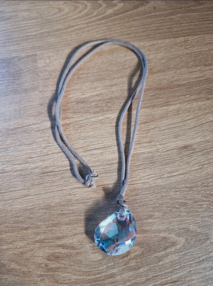 Womens Swarovski 940245 Galet Light Azore Blue Mini Pendant necklace ...