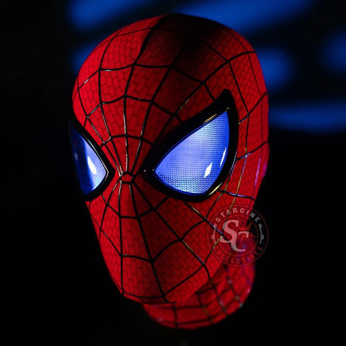 The Amazing Spider-Man Mask Spider-Man Cosplay Halloween! Moving Eyes ...