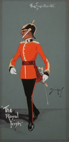 SNIPER / SNAFFLES -British Artist-Original Signed Gouache-Royal Irish ...