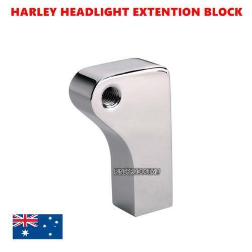 Polished CNC headlight mount block Harley sportster super glide dyna ...
