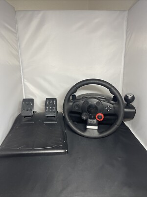 Logitech GT Driving Force Racing Wheel USB E-X5C19 for PS3 PS2 PC | eBay