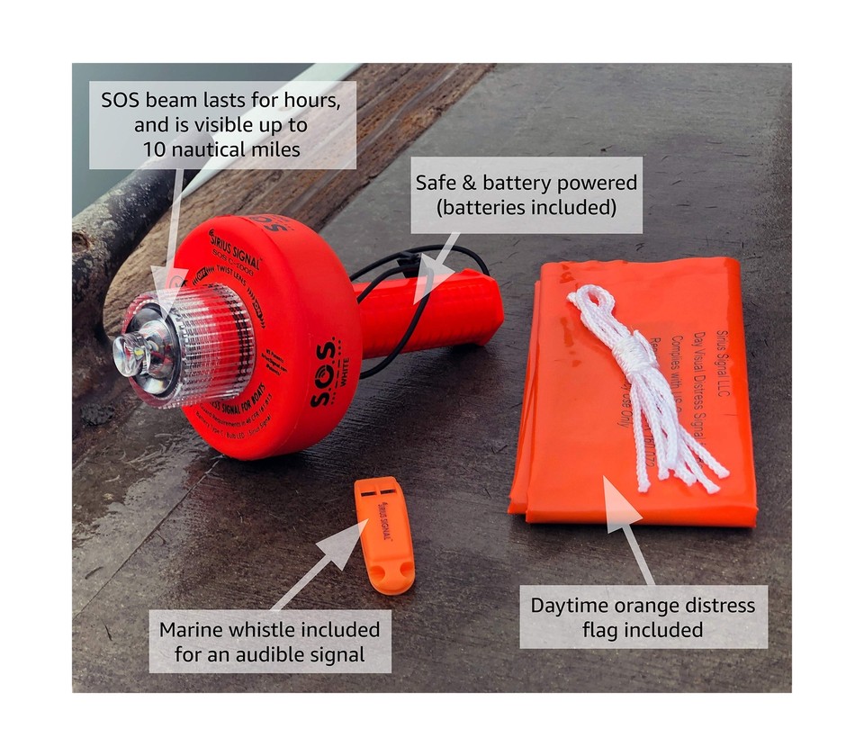 Sirius Signal C-1003 SOS LED Flare Electronic Visual Distress Signal ...