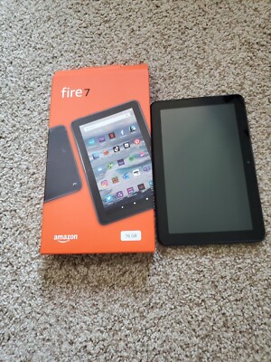 Amazon Fire 7 tablet, 7” display, 16 GB, Black Color | eBay