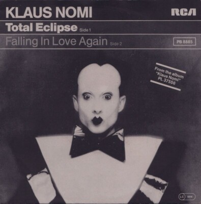 KLAUS NOMI: Total Eclipse / Fallin' In Love Again (´81 / scarce orig. German 7") | eBay