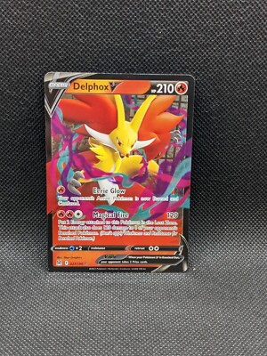 DELPHOX V 027/196 Ultra Rare Lost Origin Pokemon Card Near Mint NM | eBay
