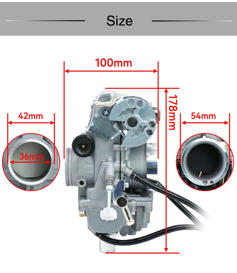 Mikuni TM36-68 36mm Carburetor Flatslide Pumper Universal Racing Carb ...