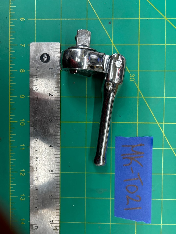 Vintage 5.75" Pittsburgh Pro Stubby Flex Head Ratchet Tool, Made In U.S ...