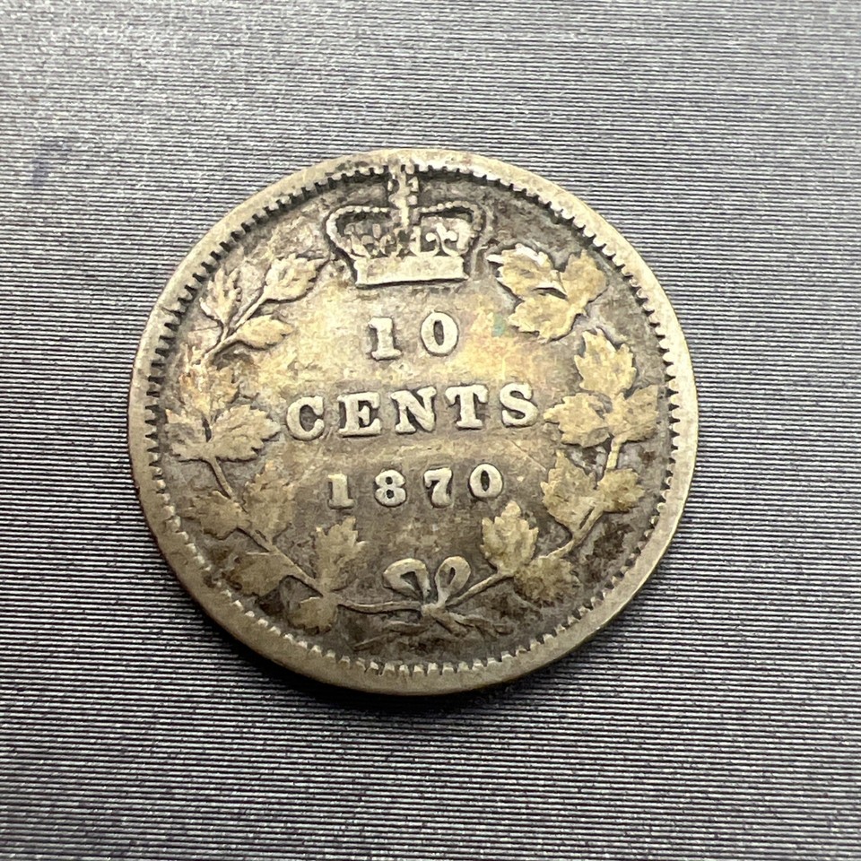 1870 Canada 10 cents silver coin #803 | eBay