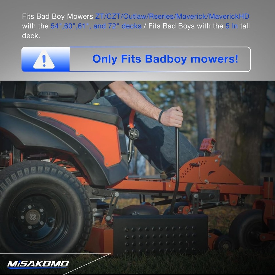 ACS6000B Mower Chute Blocker System For 54" 60" 61" 72" Bad Boy 088 ...
