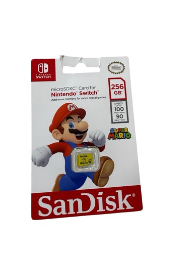 NEW - SanDisk 256GB microSDXC Micro SD Card for Nintendo Switch Super ...