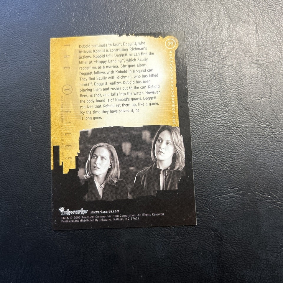 11d X-Files Season 9 2003 #09 Scully Gillian Anderson Reyes Annabeth ...
