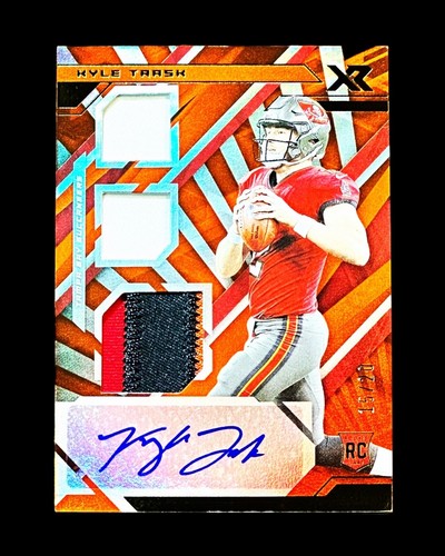 Kyle Trask RC - 2021 Panini XR Triple Rookie Patch Auto ORANGE RPA /20 ...