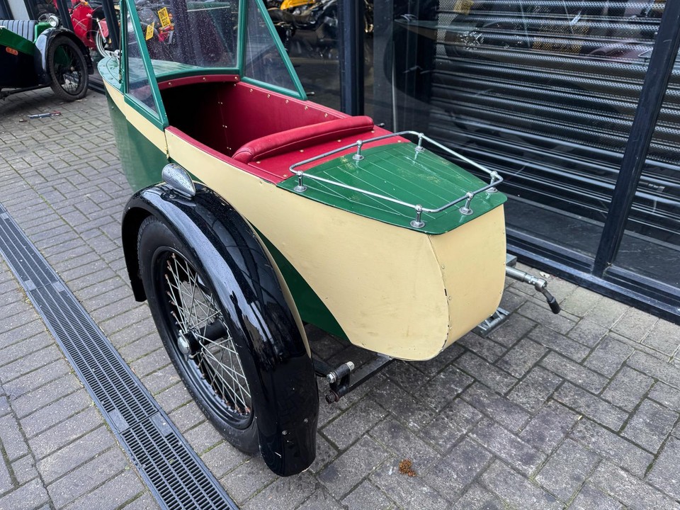c.1936 SWALLOW LAUNCH SIDECAR / CHAIR / OUTFIT * BSA TRIUMPH NORTON AJS ...