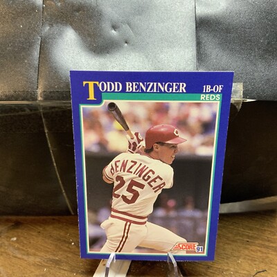 Todd Benzinger Score 1991 Cincinnati Reds #90 Trading Card Baseball MLB ...
