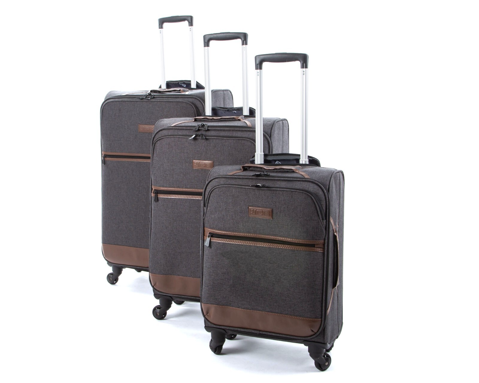 JCB Lightweight Luggage Suitcase, Quality Cabin Bag Case, 4 Easy ...