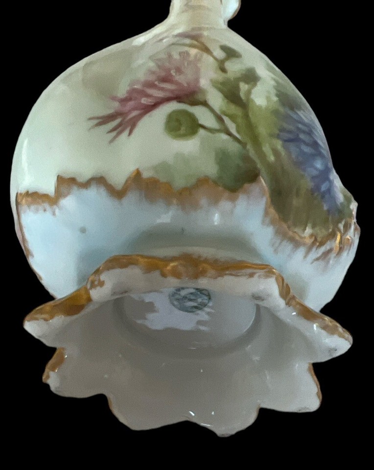 Antique Leonard Vienna Austria Floral Hand Painted Porcelain Vase 1905 ...