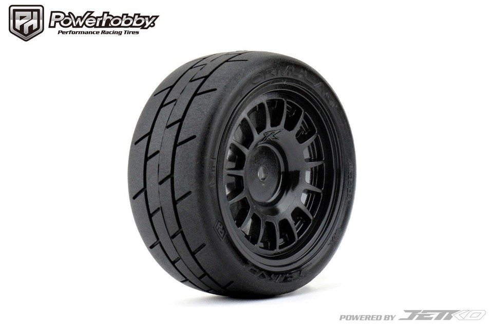 Powerhobby 1/10 Formula Mounted Tires / Claw Wheels (4) For Traxxas ...