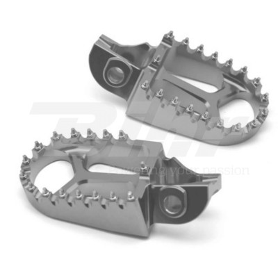 ART PEDANE MAGGIORATE ERGAL GRIGIO CNC FOOTPEGS KTM EXC 500 F 2017-2018 ...