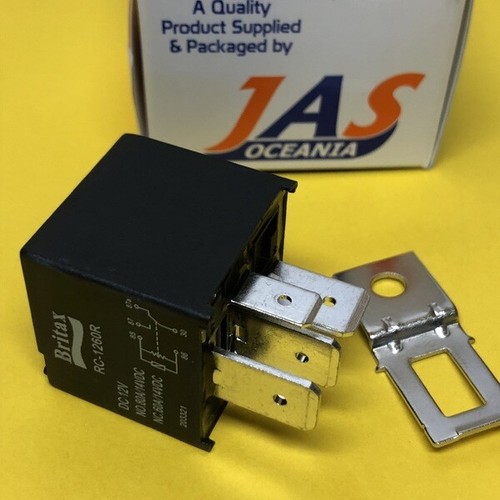 60/80 Amp 12V Auto relay mini 5 pin N/C N/O changeover contacts Britax ...