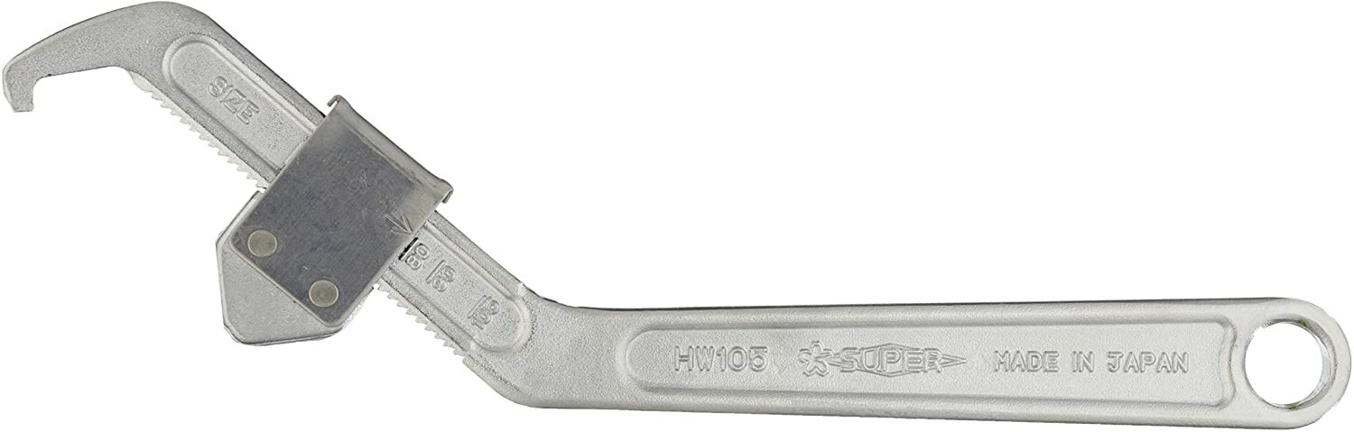SUPER TOOL / ADJUSTABLE HOOK SPANNER (35-105mm) / HW-105 / From Japan ...