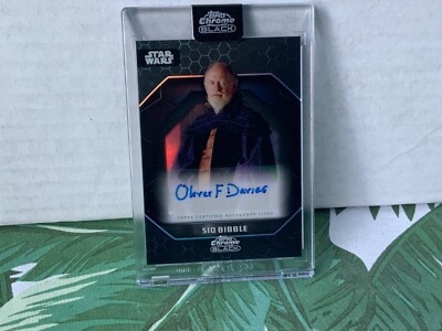 2024 Topps Chrome Black Star Wars ALS-OF Oliver Ford-Davies as Sio ...
