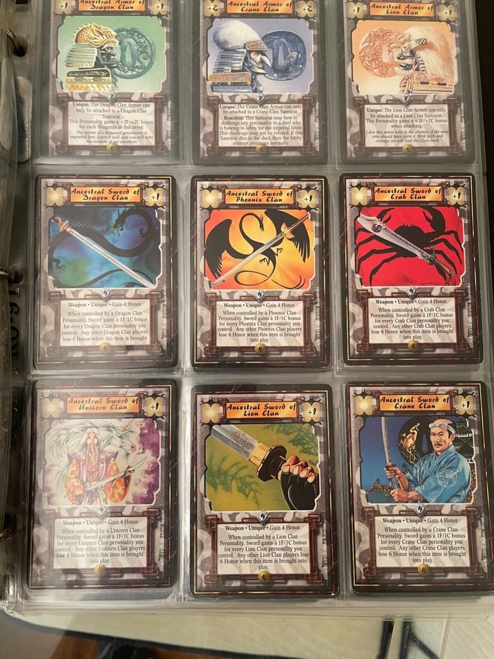 Legend of the Five Rings CCG L5R Clan Wars Near Complete Sets Imperial ...