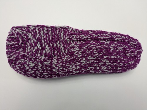 Hand Knitted Slippers Multi Colored Home Slippers Warm Comfy 100% ...