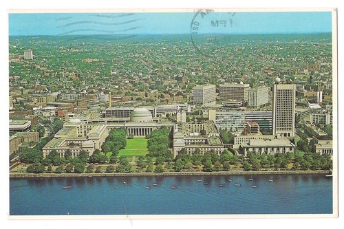 MASSACHUSETTS INSTITUTE of TECHNOLOGY MIT Postcard Charles River ...
