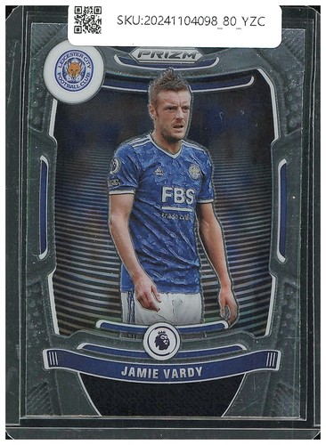 2021 Panini Prizm Jamie Vardy Base Prizms Red Wave #28 | eBay