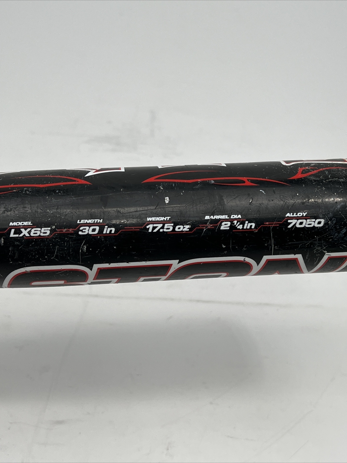 EASTON RAMPAGE BASEBALL BAT LX65 30" 17.5 OZ. 2 1/4 Barrel -12.5 RED ...