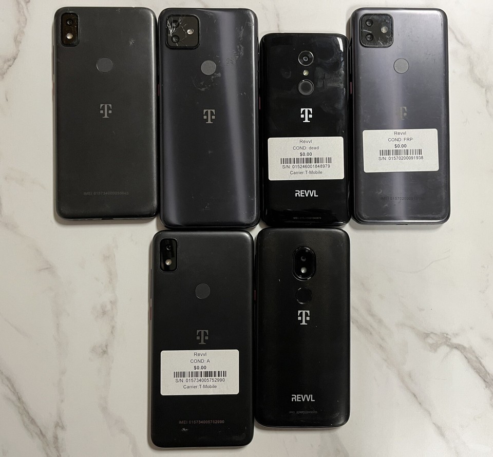 lot of 6x T-Mobile phones mix condition wholesale worldwide shipping | eBay