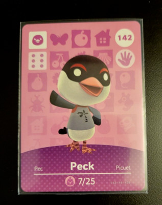 Peck - 142 - Series 2 - Authentic Animal Crossing Amiibo Card | eBay