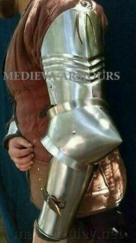 Medieval Knight Wrist Armor Warrior LARP Pair Of Gothic Arm Guard Full ...