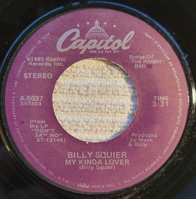 Billy Squier "My Kinda Lover / Christmas Is The Time To Say I Love You ...