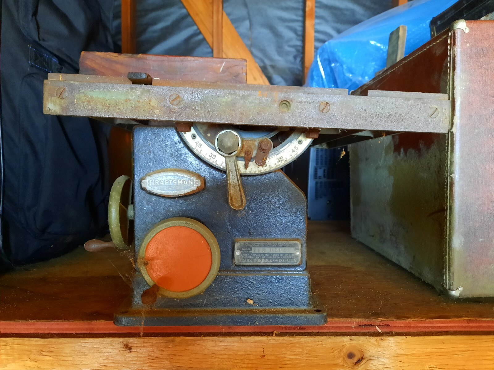 VINTAGE CRAFTSMAN 103.02041 TABLE SAW with NO MOTOR | eBay