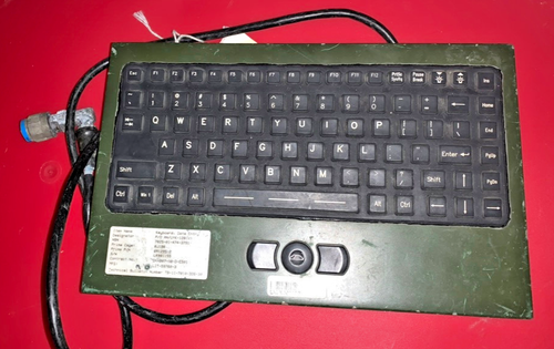 Military DRS Data Entry Keyboard AN/UYK-128 Blue Force Tracker BFT ...