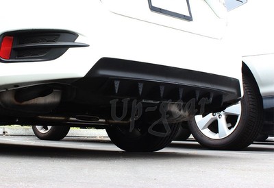 Carbon Style 34"x6" Rear Lower Bumper Diffuser Fin Spoiler Lip Wing ...