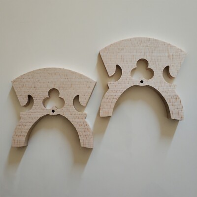 2x Viol Viola da Gamba Tenor Viola Baroque Style Bridge Foot width 80mm ...