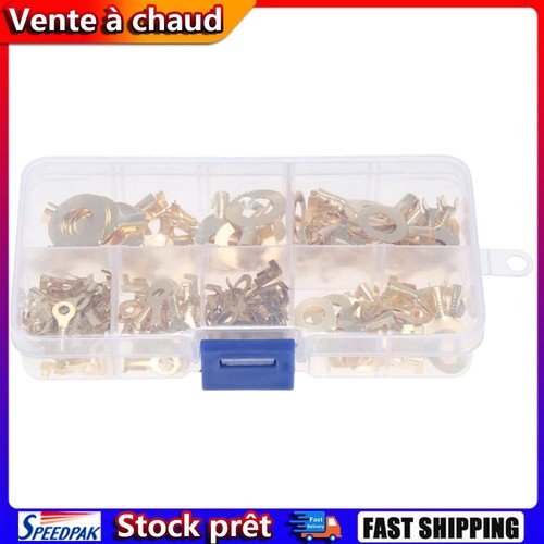 150PCS Ring Lugs Cable Terminal Assortment Set Copper M3/M4/M5/M6/M8 ...