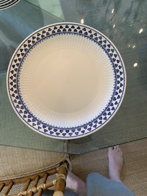 Set of 18 Adams Real English Ironstone Brentwood Blue Clover Salad ...