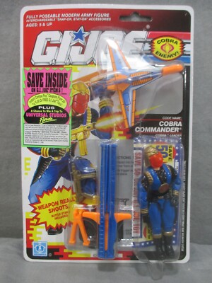 GI Joe COBRA COMMANDER V4 Factory Sealed 1991 Vintage MOC Hasbro | eBay