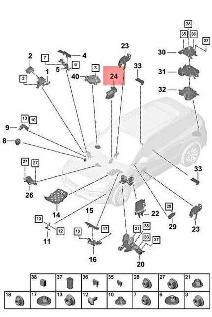 Genuine PORSCHE Cayenne 9YA Retainer For Battery PAB915459B for sale ...
