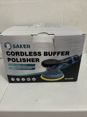 Saker SK1202D Portable Cordless Buffer Polisher Machine Kit for Car ...