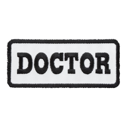 Doctor White & Black Patch, Medical Profession Patches | eBay