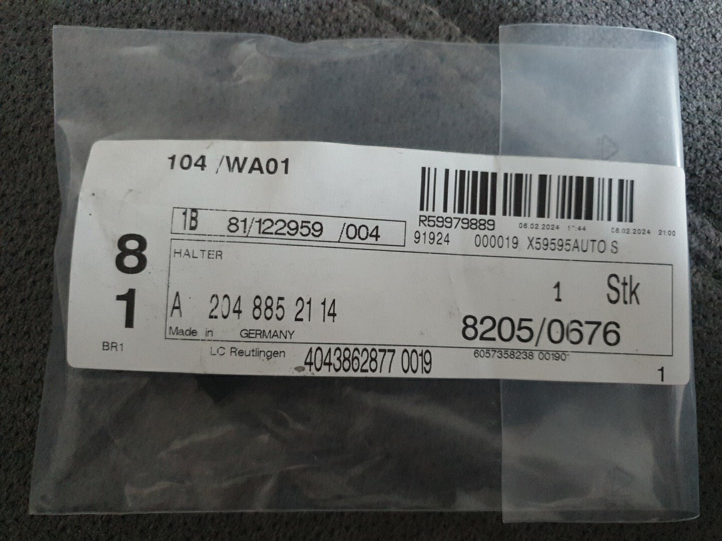 NEU MB C W204 VORDERE STOßSTANGE LINKS -IMPAP -ABSORBER -HALTERUNG ...