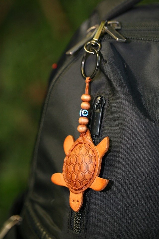 Leather Elephant Keychain, Charm for Women's Purse & Bags | Handmade ...