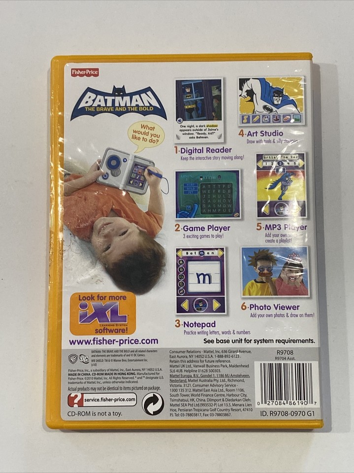 Fisher Price iXL Learning System Batman The Brave And The Bold Game ...
